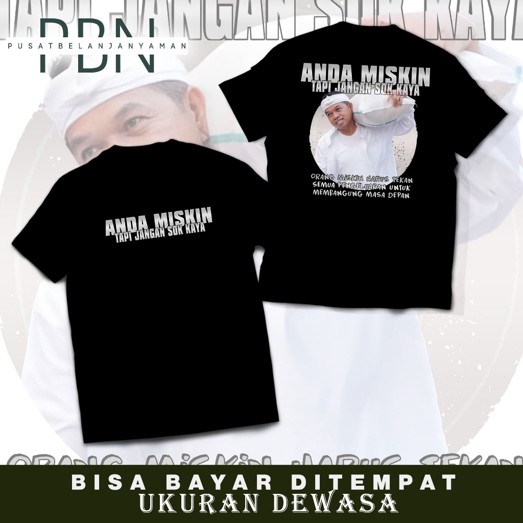 Jual KAOS DEWASA KDM KANG DEDI MULYADI GUBERNUR JAWA BARAT - TSHIRT ...