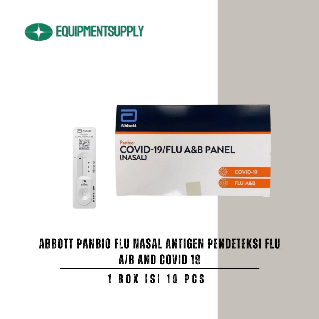 Jual Abbott Panbio Flu Antigen Nasal isi 10 Pendeteksi Flu A&B / Covid ...