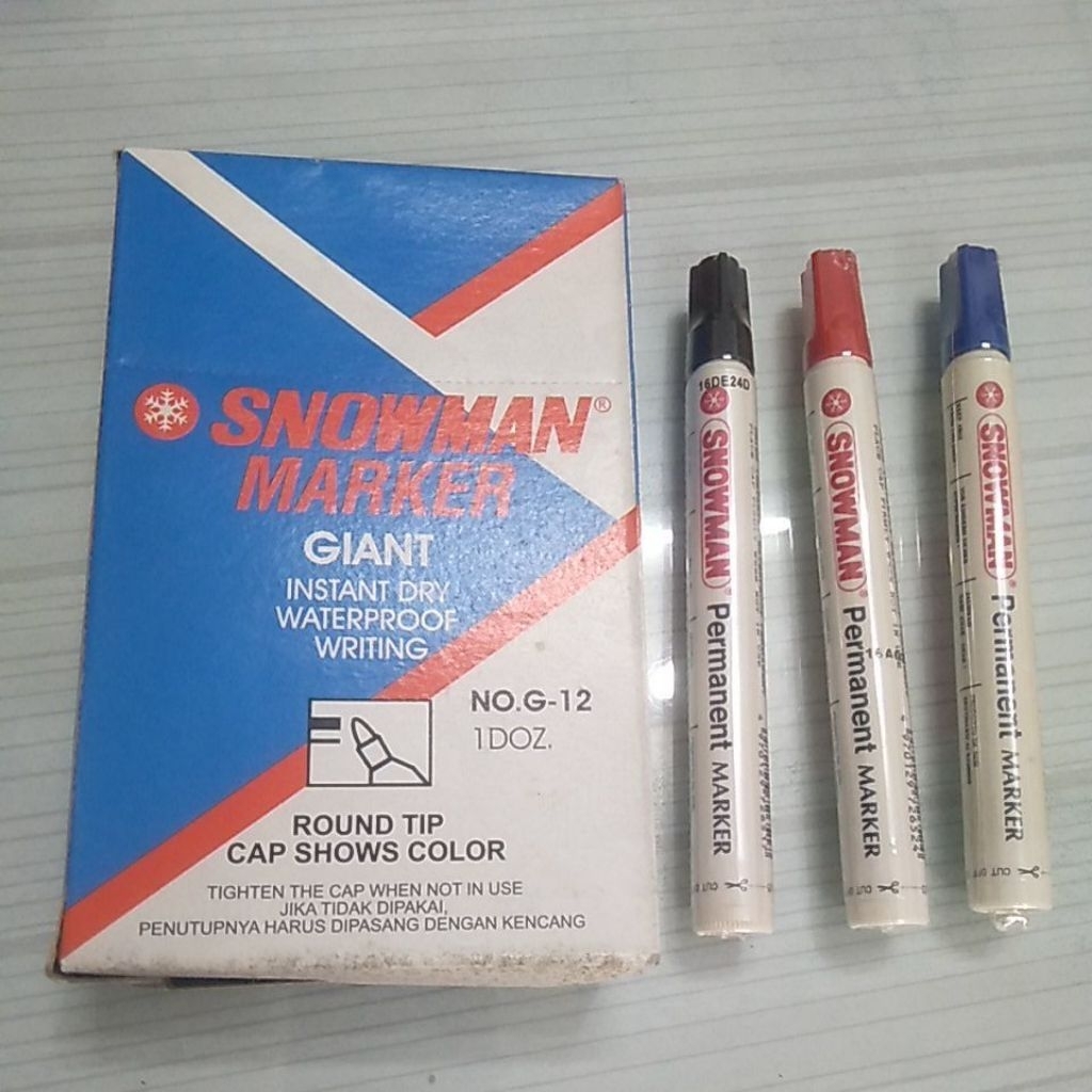 Jual SNOWMAN SPIDOL PERMANEN NO G-12 | Shopee Indonesia