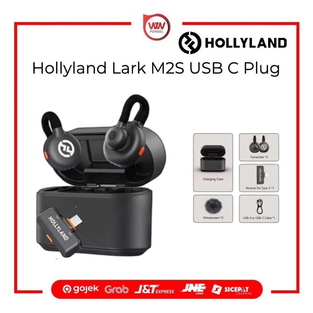 Jual Hollyland LARK M2S USB C Person Wireless Microphone System for Handphone | Shopee Indonesia