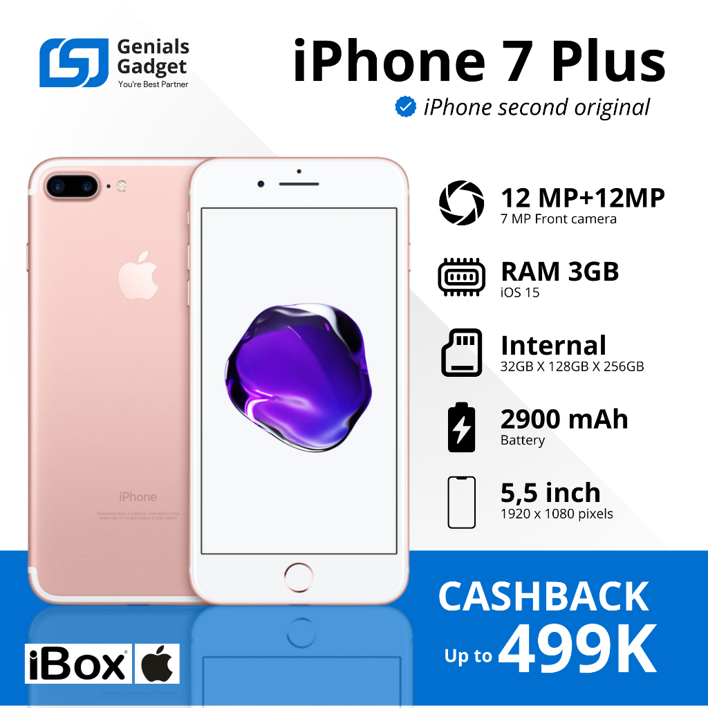 Jual GG - IP 7 PLUS 32GB 128GB 256GB Second BEKAS | MULUS NORMAL ...