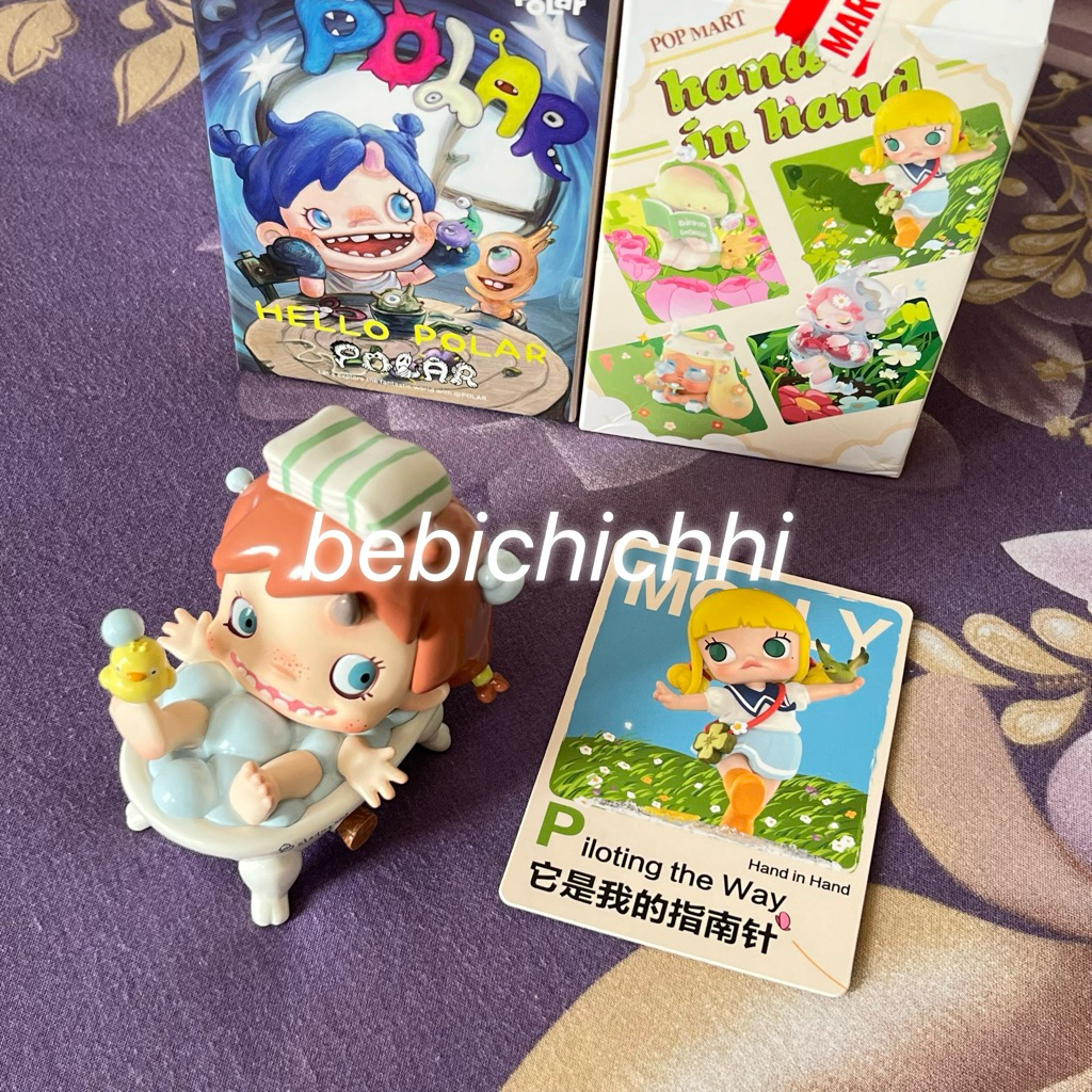 Jual popmart hello polar pair molly piloting the way hand in hand bb ...