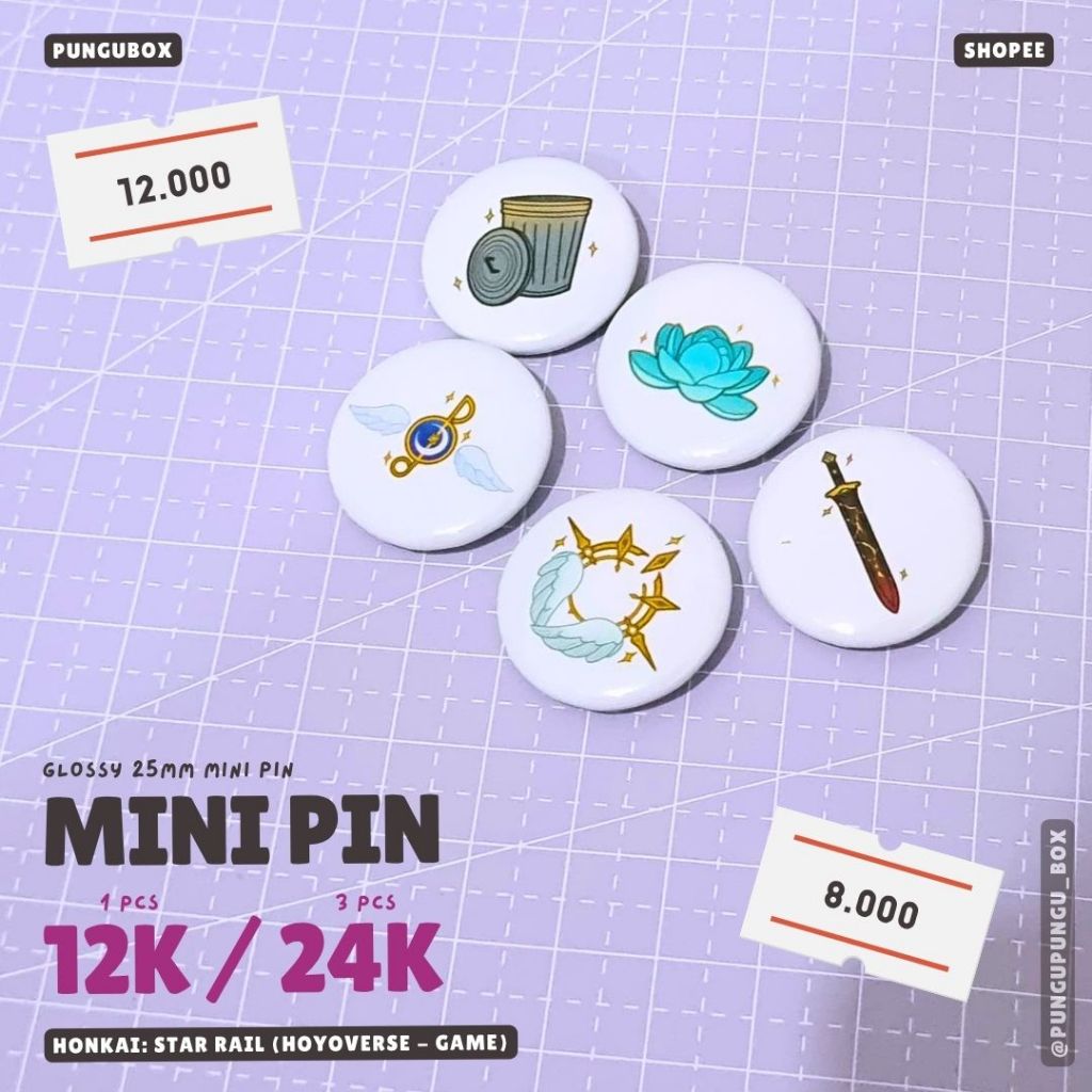 Jual Hoyoverse - Honkai Star Rail Fanart Mini Circle Pin 25mm Gacha HSR ...