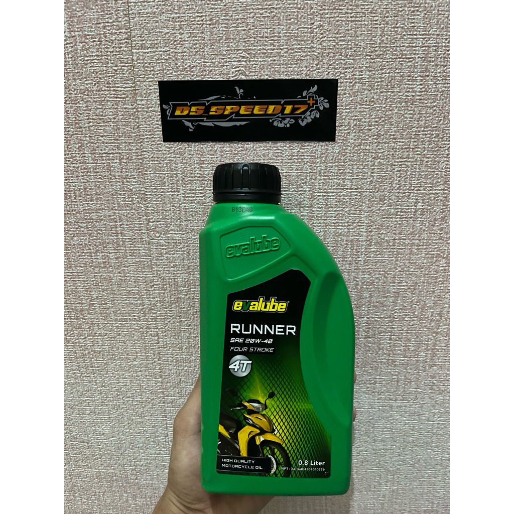 Jual Oli Evalube Runner 4T SAE 20W-40 800ml Oli Bebek 100% Original ...