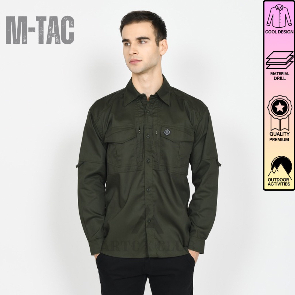 Jual Baju Tactical Lapangan Kerja Kemeja Outdoor Lengan Panjang MTAC ...