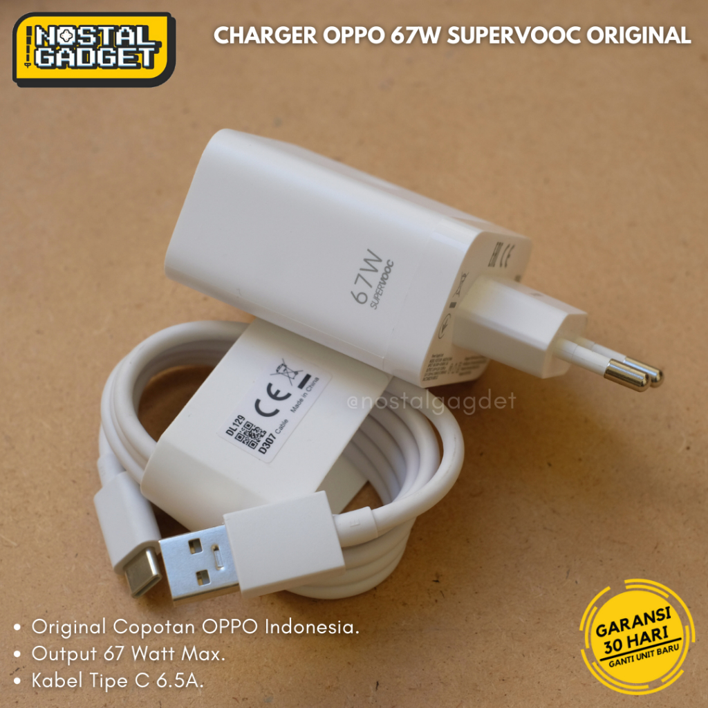Jual Charger OPPO 67W Fast Charging A78 4G A98 | Reno 6 8T 10 11 5G ...