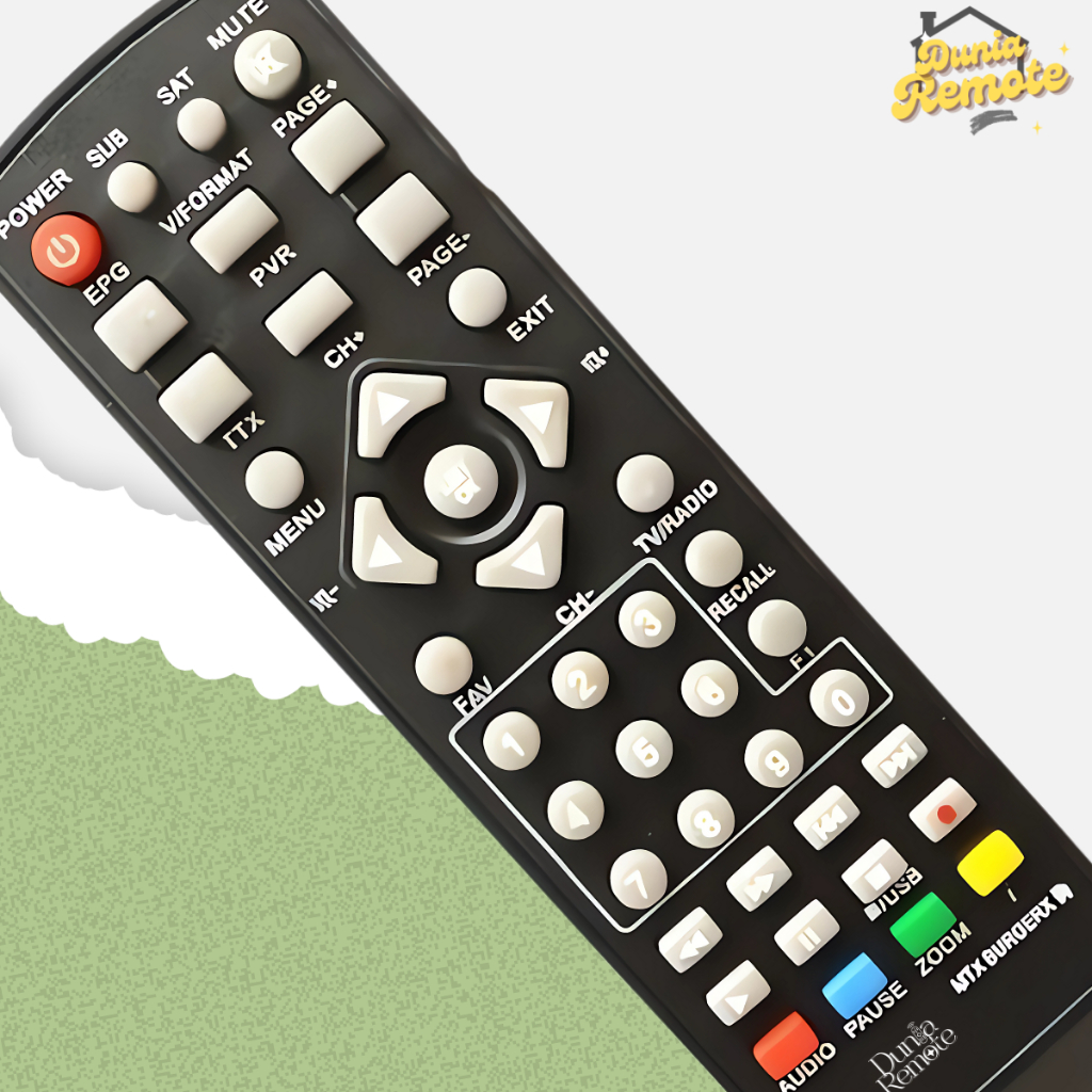 Jual Remot Remote STB Matrix BurgerX Matrix Burger Silver Set Top Box ...