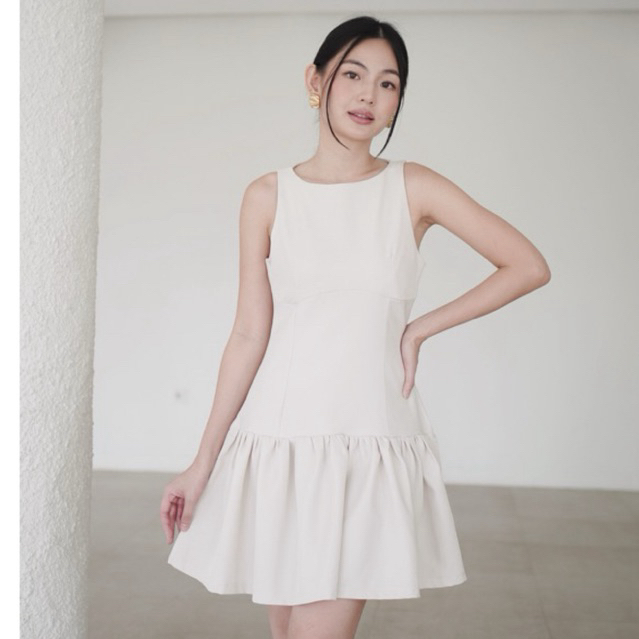 Jual Avelle - Karen Dress | Dress Mini Minimalis Korea Casual | Shopee ...