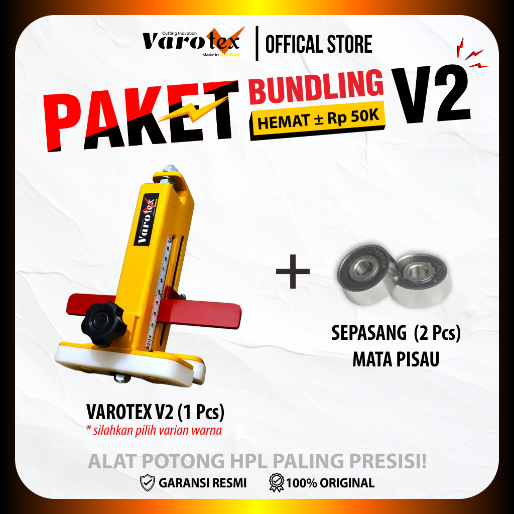 Jual Varotex Paket Hemat Bundling V2 + 1 Set Mata Cadangan Alat Potong ...