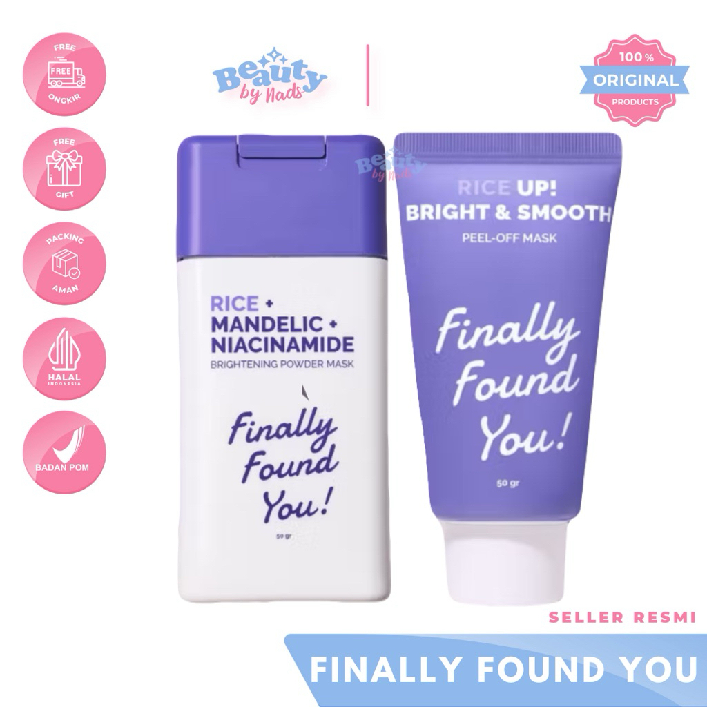 Jual BEAUTYBY.NADS | FINALLY FOUND YOU! RICE UP PEEL OFF MASK BRIGHT ...