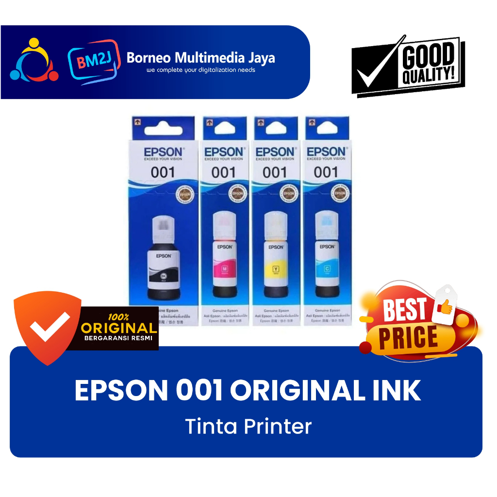 Jual Tinta Epson 001 for Printer L4260,L6260,6270,6290,L14150 Color ...