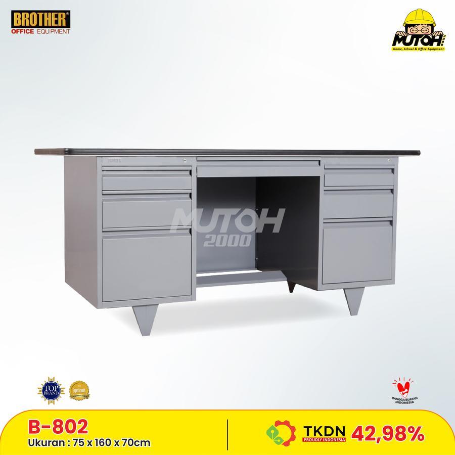 Jual Meja kantor besi meja kerja besi 1 Biro BROTHER B-802 ...