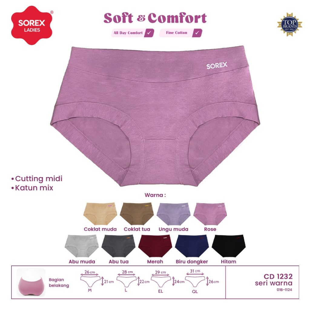 Jual SOREX CD 1232 MIDI - CELANA DALAM WANITA | Shopee Indonesia
