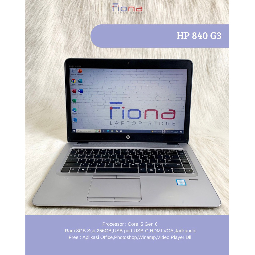 Jual HP 840 G3 | Core i5 Gen 6 | Ram 8GB | Ssd 256GB | Shopee Indonesia