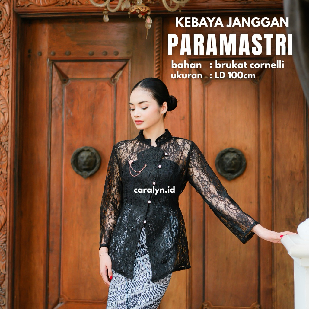 Jual KEBAYA JANGGAN KEKINIAN KEBAYA MODERN TILLE BORDIR MUTIARA PREMIUM KEBAYA PARAMASTRI MODERN ...
