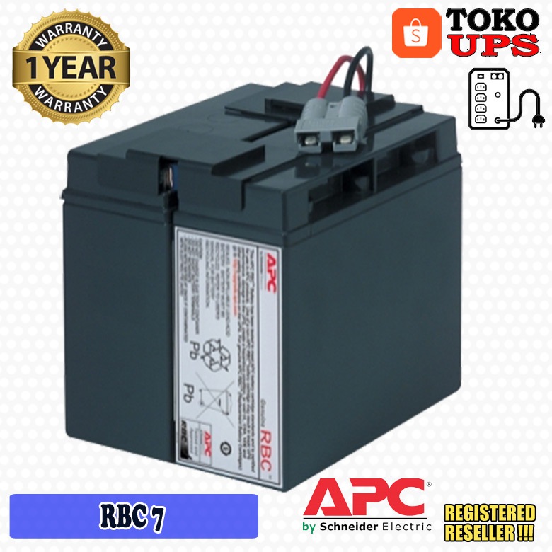 Jual APC RBC7 RBC 7 Battery Replacement UPS APC SUA1500i SUA1000XLI SMT1500i | Shopee Indonesia