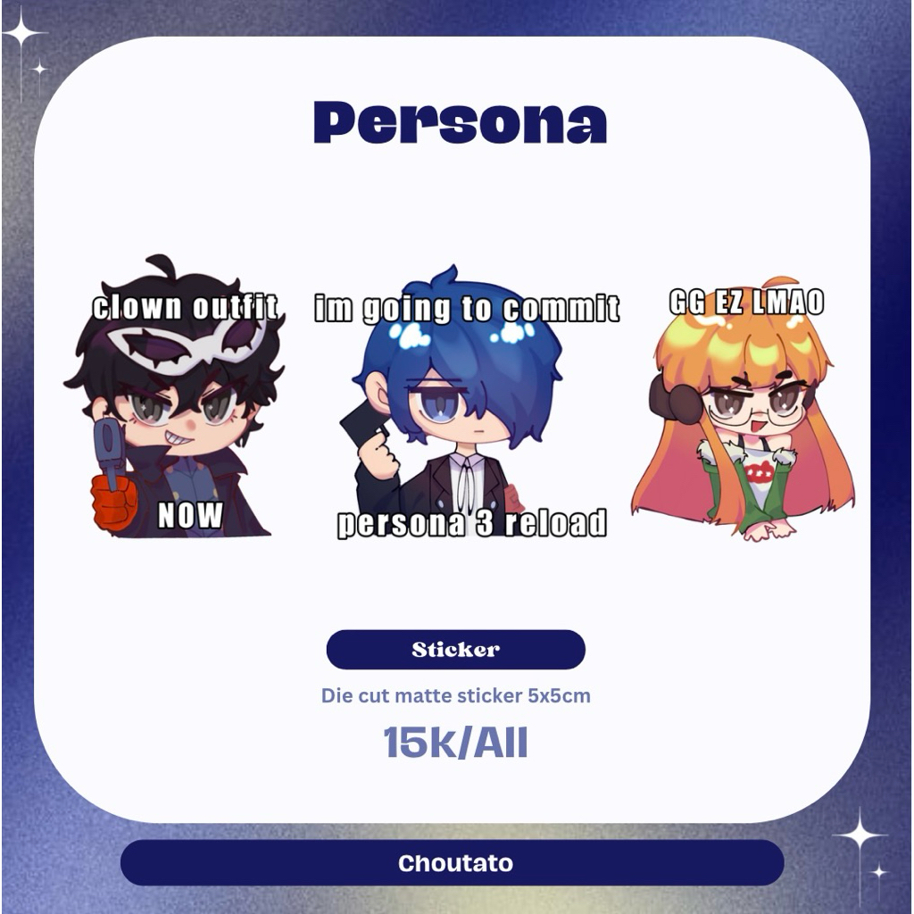 Jual Persona Stickers | Shopee Indonesia