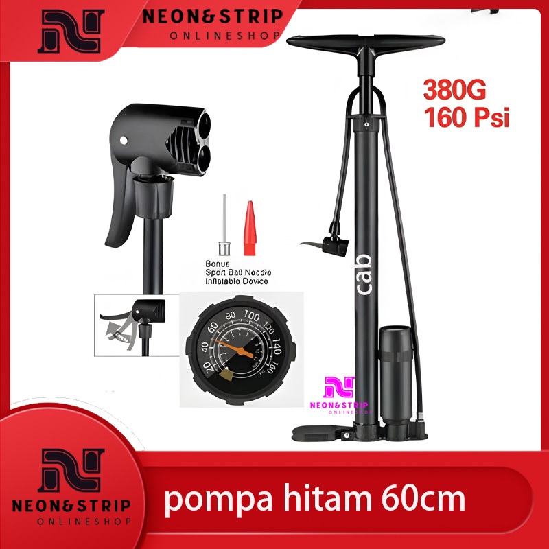 Jual VPR Pompa Angin Ban Sepeda Dan Motor Kompa Sepeda Meter Tekanan ...