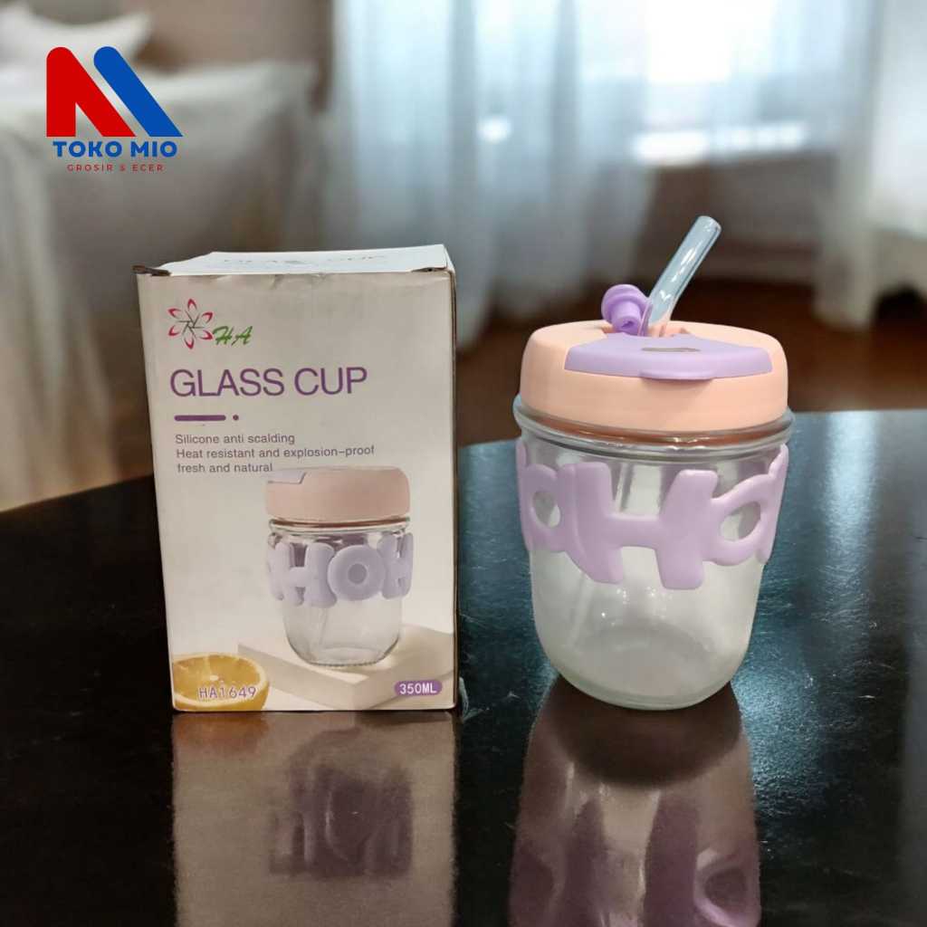 Jual Tumbler Botol Minum Kaca 350ml/Gelas Kaca Aesthetic/Cocok Untuk ...