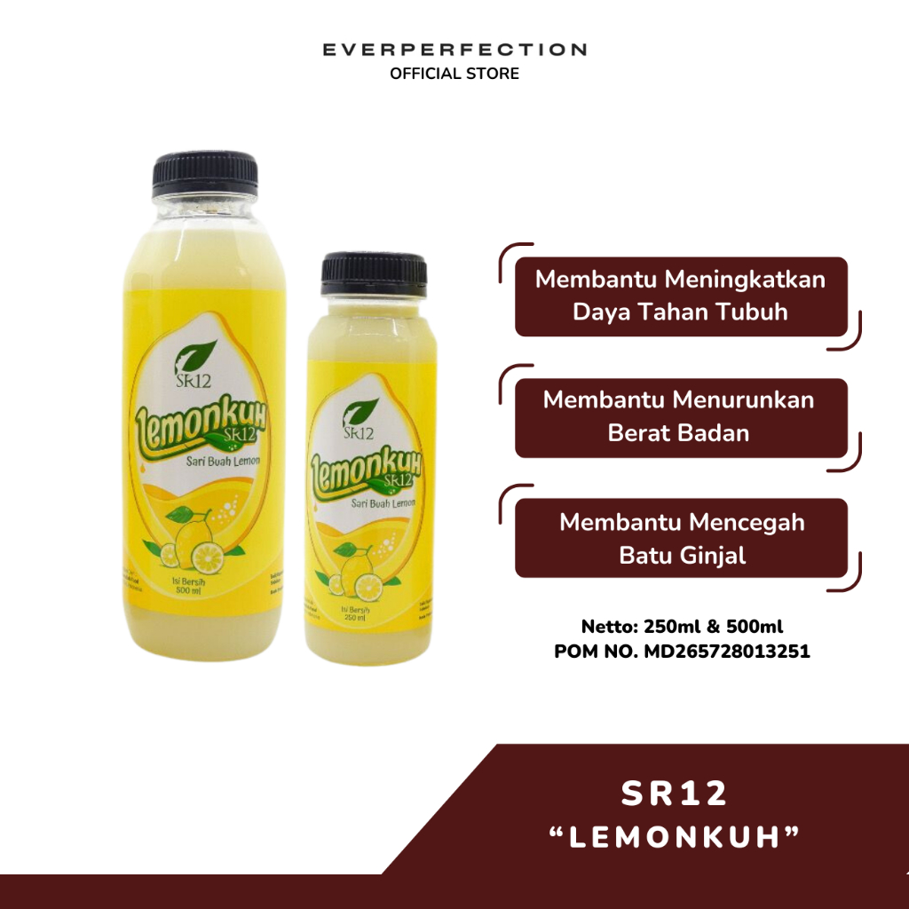 Jual SR12 Lemonkuh Sari Lemon 250ml dan 500ml | Shopee Indonesia