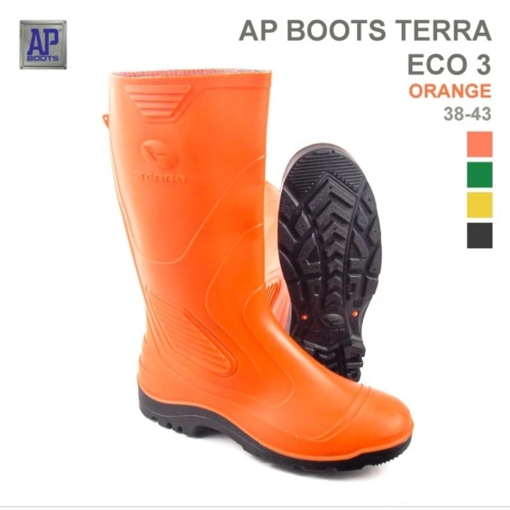 Jual AP Boots TERRA ECO 3 Orange - Sepatu Boot PVC | Shopee Indonesia