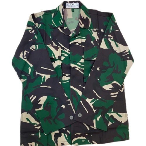 Jual BAJU PDL VELBED PAKAI KANCING WARNA PEMBAGIAN TNI ANTI AIR / BAJU PDL VELBED / BAJU PDL TNI ...