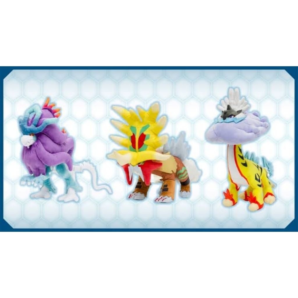 Jual [SET 3] BONEKA POKEMON CENTER PARADOX RAGING BOLT GOUGING FIRE ...