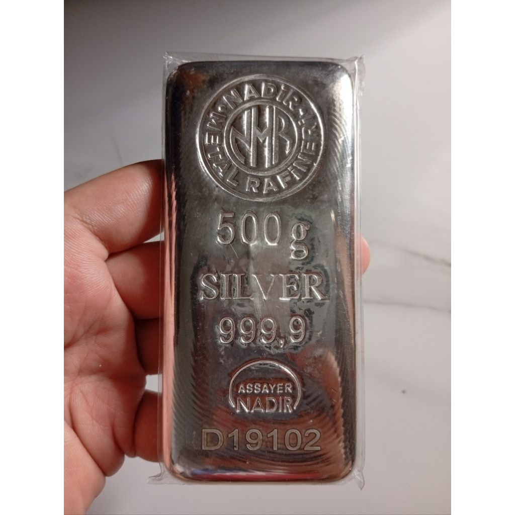 Jual perak batangan nadir 500 gram sertifikat 9999% | Shopee Indonesia