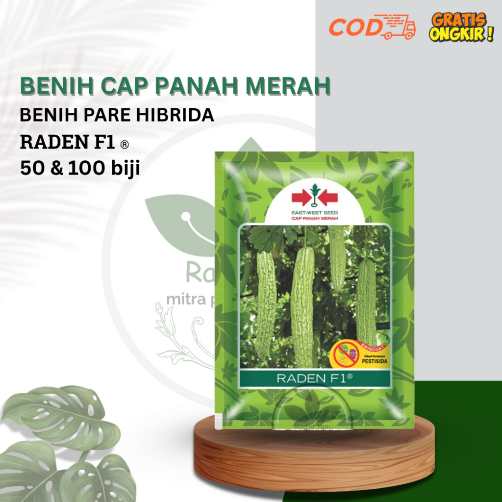 Jual Benih - Benih Sayur Pare RADEN F1 Isi 100 Biji 50 Biji Dr Cap ...