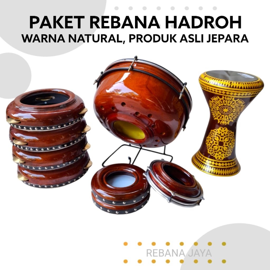 Jual Rebana Hadroh Albanjari // Rebana Jepara Motif // Hadrah Satu ...