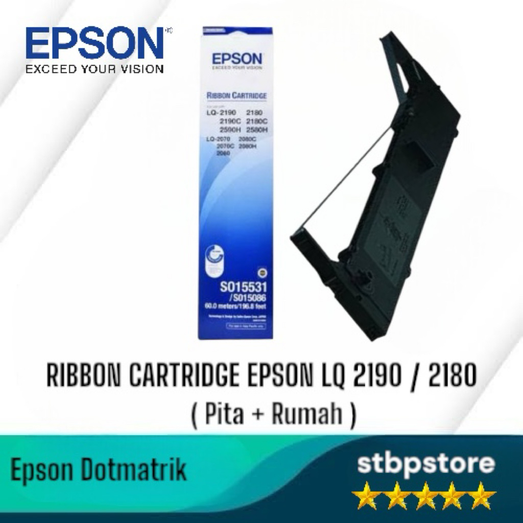 Jual Ribbon Cartridge Epson LQ 2190 / 2180 / 2170 / 2070 Pita LQ 2190 ...