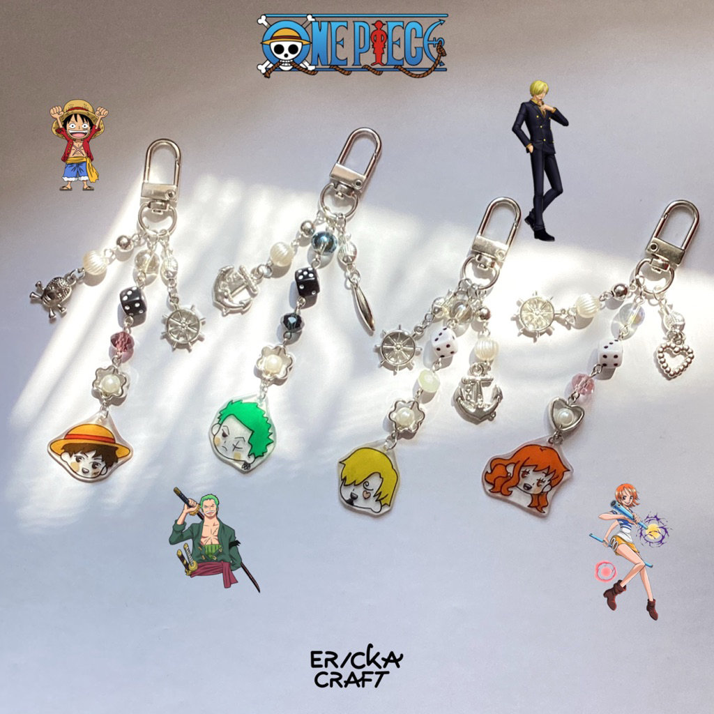 Jual ONE PIECE KEYCHAIN PAPER SHRINK BAG CHARM AESTHETIC ANIME KAWAII ...