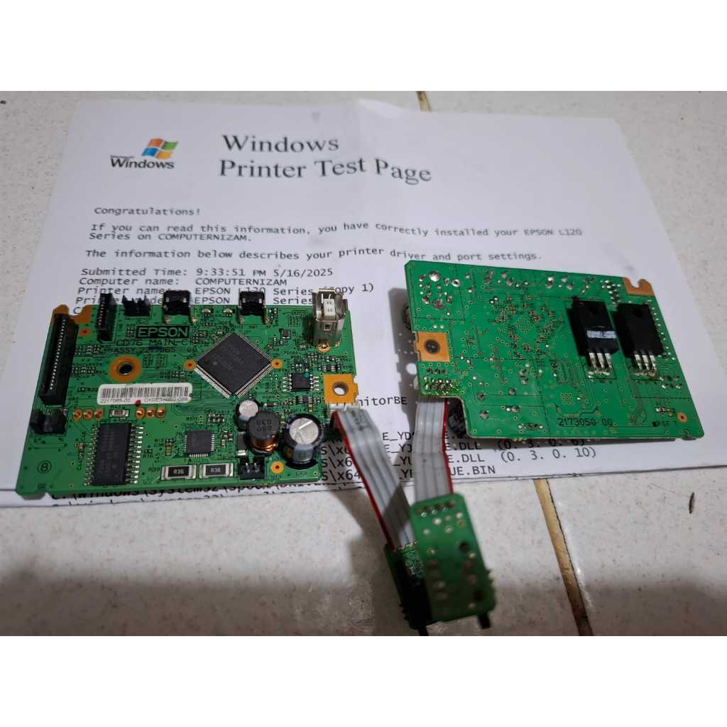 Jual Mainboard Printer Epson L120 L121 Original | Shopee Indonesia