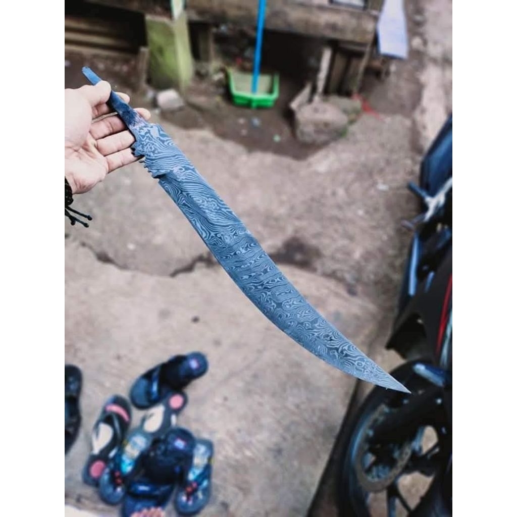 Jual Bleng big bowie pamor Damaskus | Shopee Indonesia