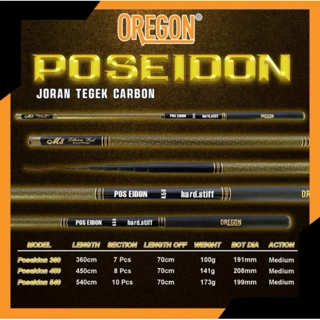 Jual JORAN TEGEK OREGON POSEIDON BONUS UJUNG PIR | Shopee Indonesia