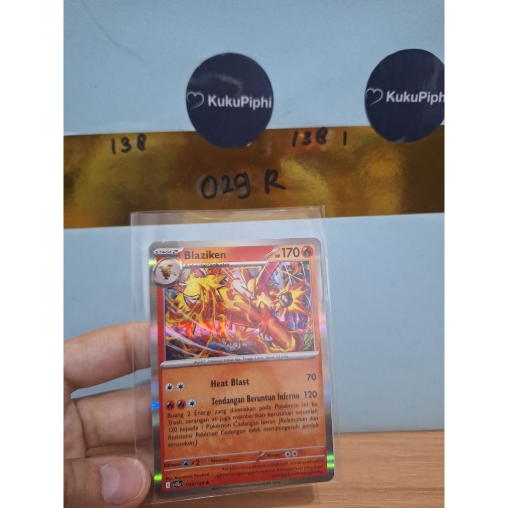 Jual Kartu Pokemon Blaziken 029/138 R TCG Indonesia | Shopee Indonesia