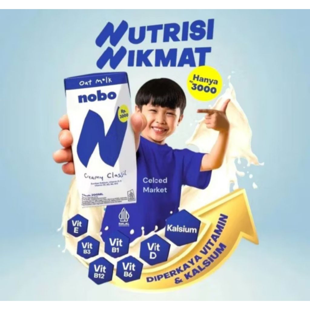 Jual NOBO milk oat creamy 200ml | Shopee Indonesia
