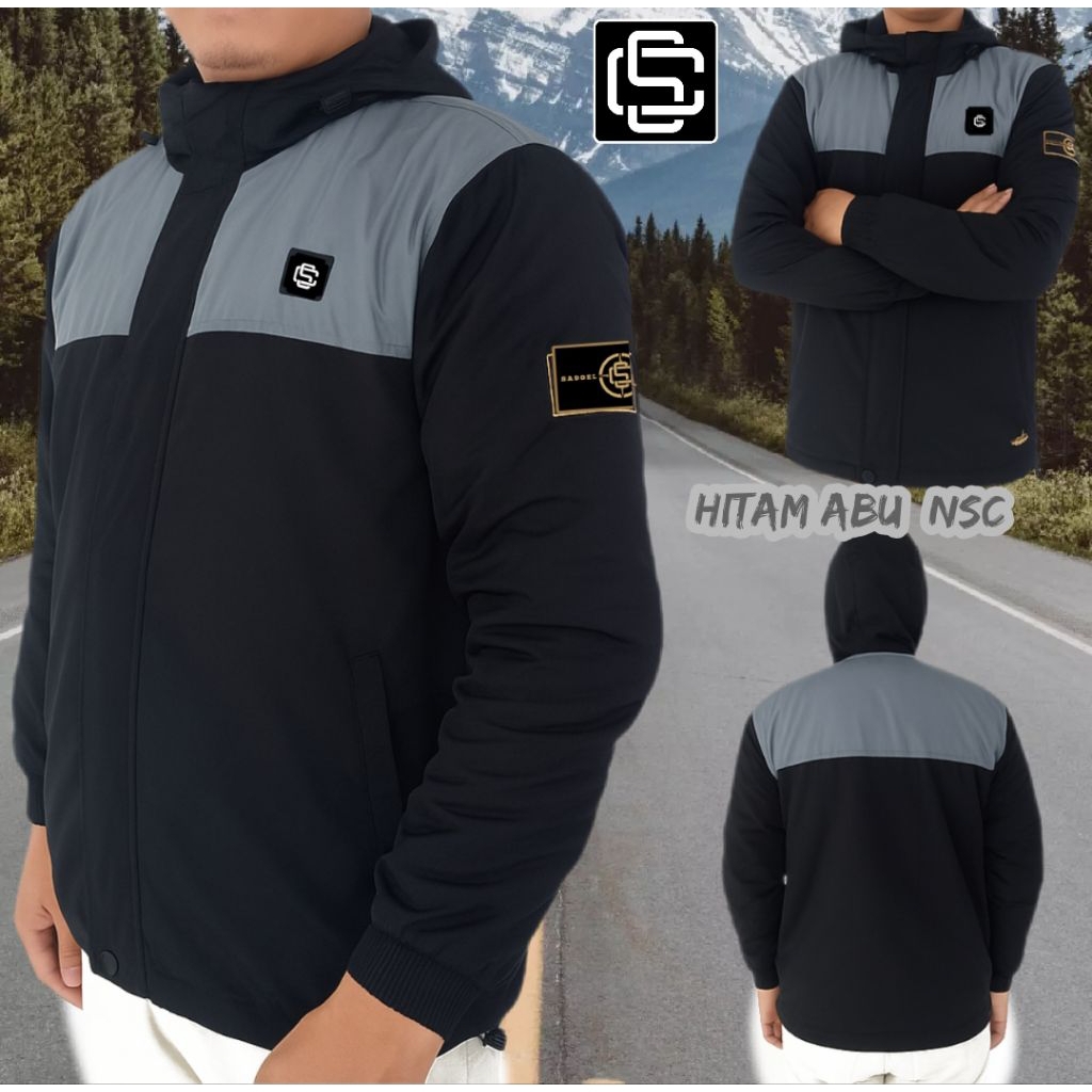 Jual jaket warna hitam abu nsc jaket terbaru jaket anti angin outdoor ...
