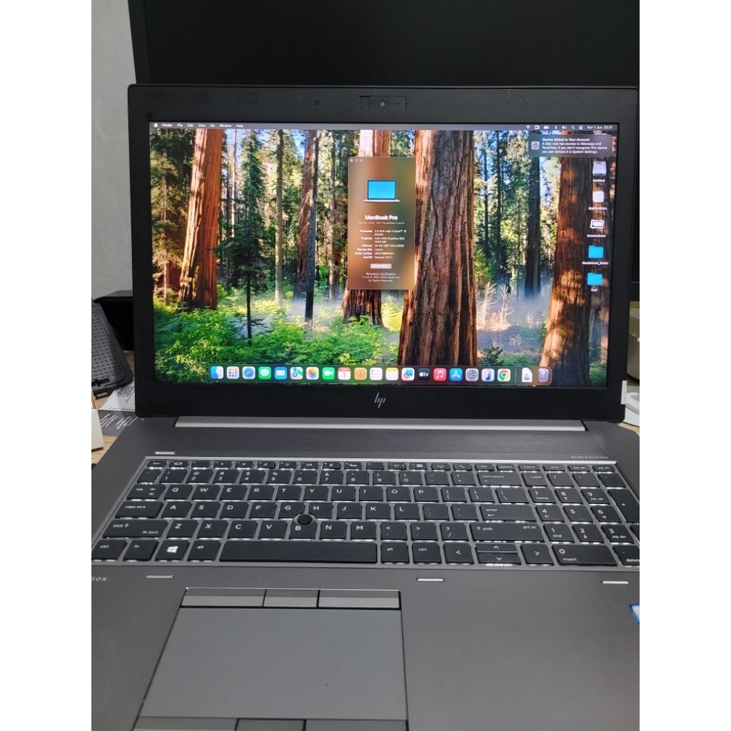 Jual hp zbook 17 g6 hackintosh sequoia ram 24GB triple ssd 1TB+128GB ...