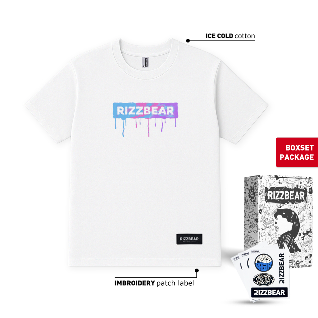 Jual RIZZBEAR Kaos Putih Distro Pria Lengan Pendek Premium Brand ...