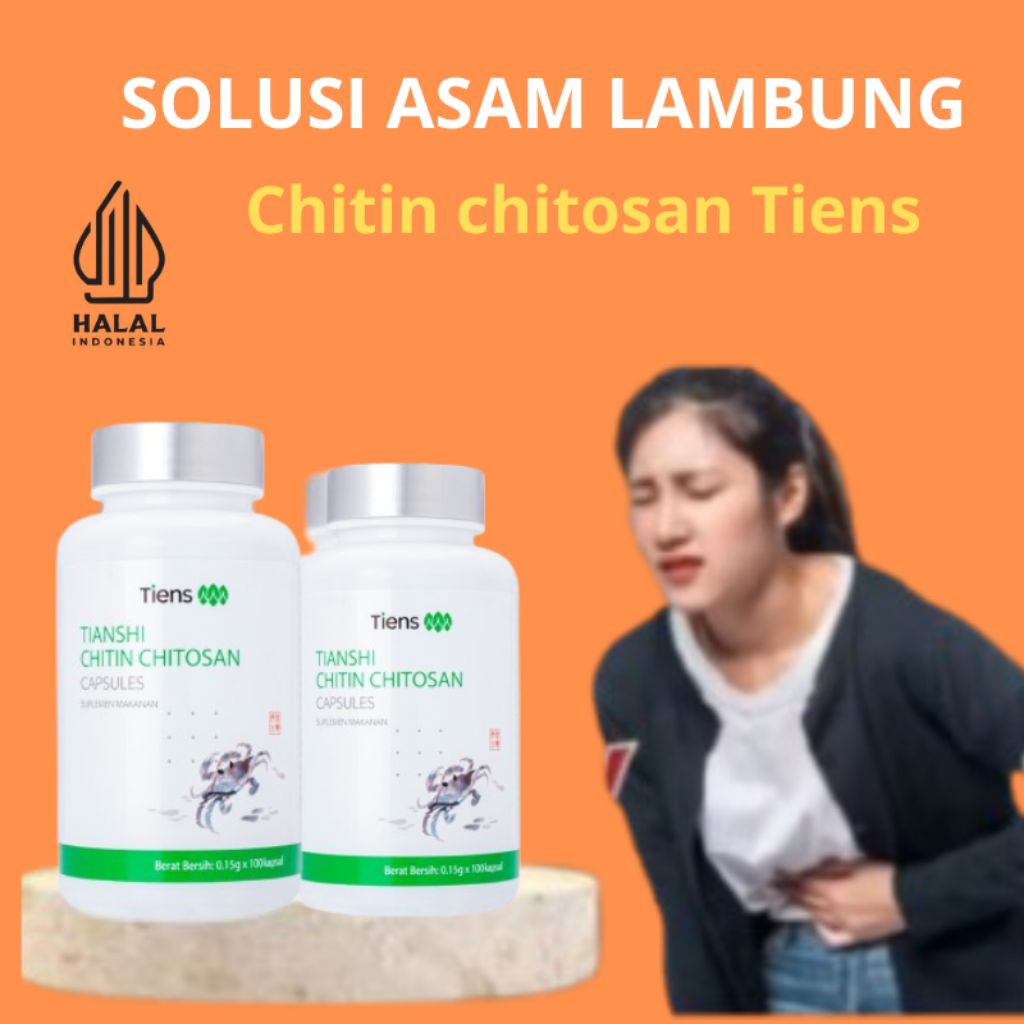 Jual TIENS CHITIN CHITOSAN 100 KAPSUL SEGEL/ SUPLEMEN SOLUSI ASAM ...