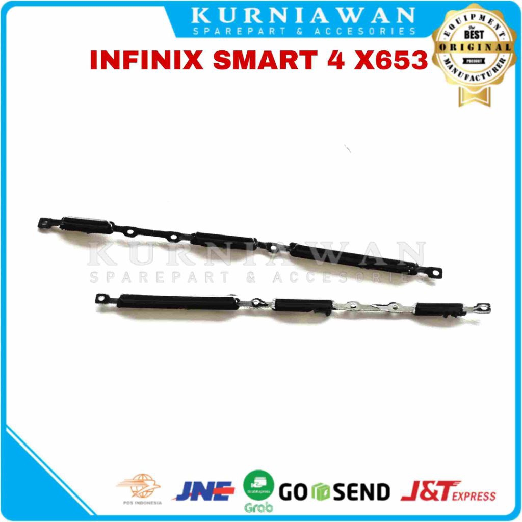 Jual Tombol Luar Infinix Smart 4 X653 Rubber Power On Off Volume Pernik ...