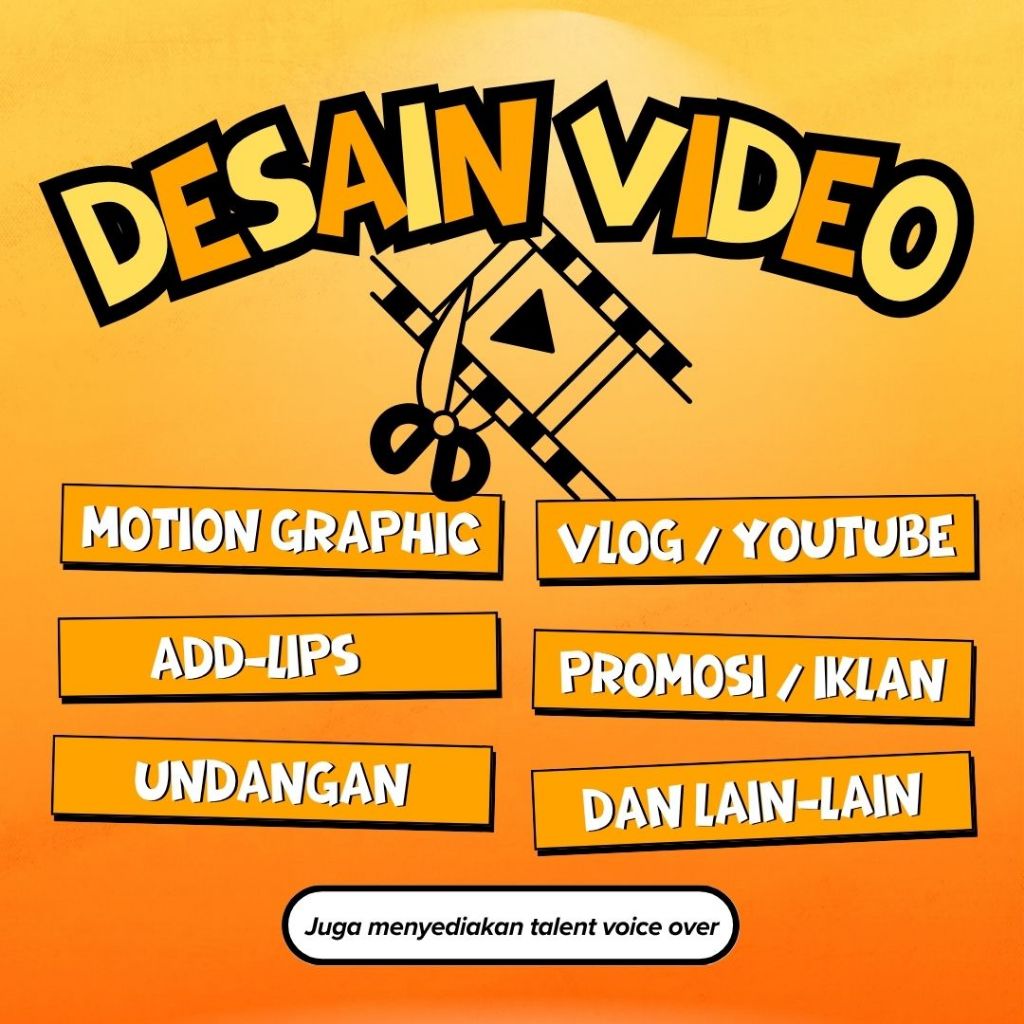 Jual HARGA DI DESKRIPSI! JASA DESAIN EDIT VIDEO PROMOSI / IKLAN ...