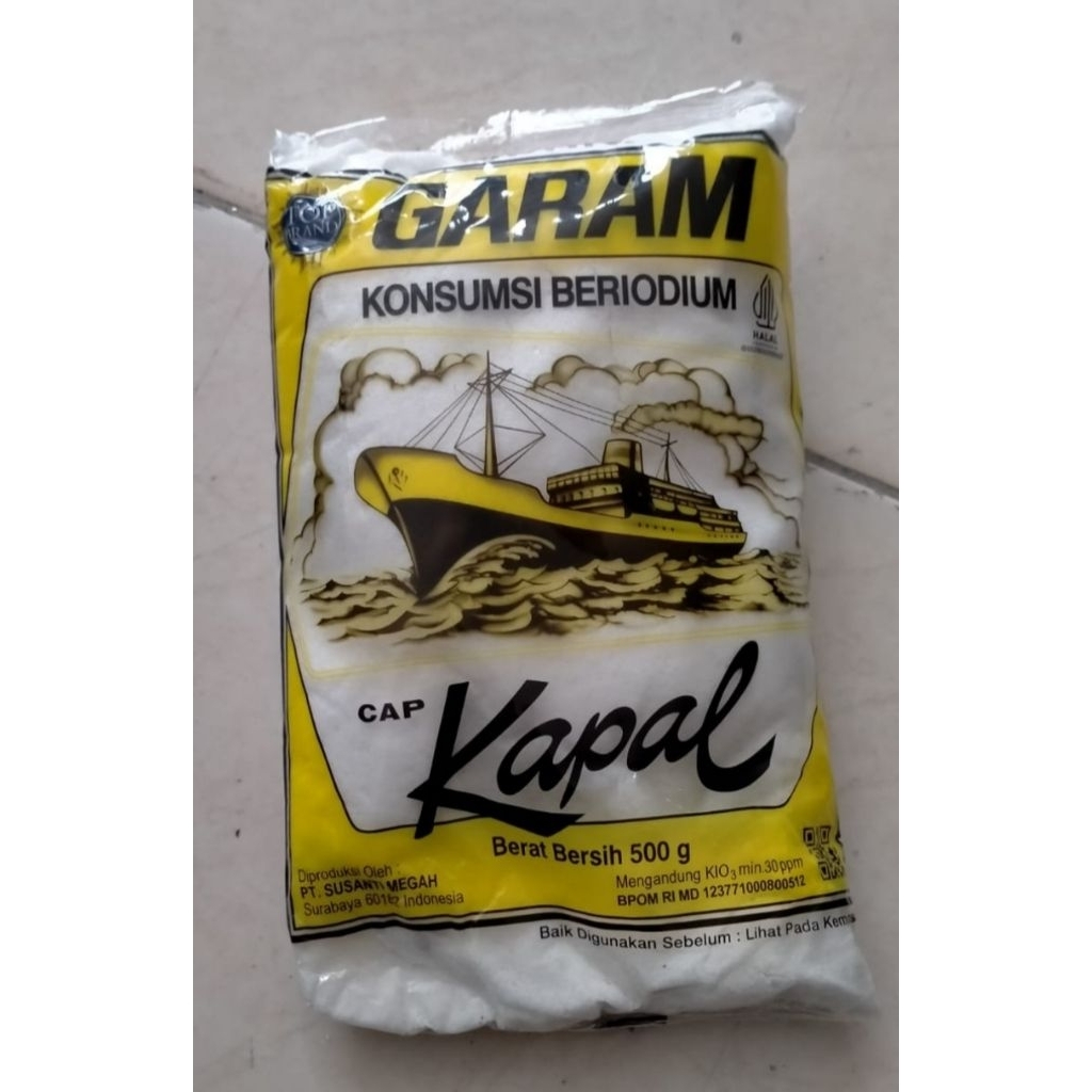 Jual Garam cap KAPAL ASLI 250gram & 500gram | Shopee Indonesia