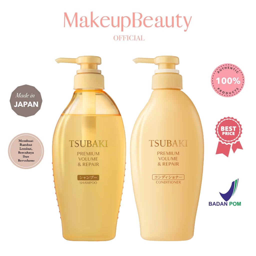 Jual TSUBAKI Premium Volume & Repair Shampoo 450ml | Conditioner 450ml / 330ml | Shopee Indonesia
