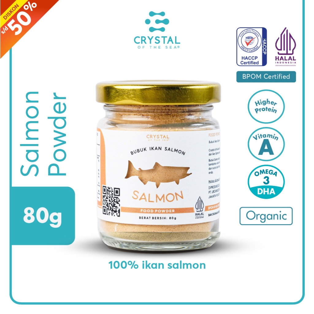 Jual Crystal of the Sea | Salmon Powder (80GR) (20GR) / Bubuk Ikan ...