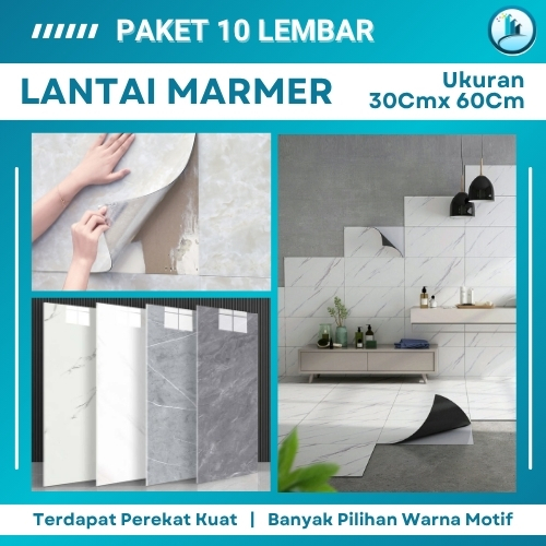 Jual JUAL [COD] Wallpaper Foam Marble Vinyl Lantai Marbel Sticker ...