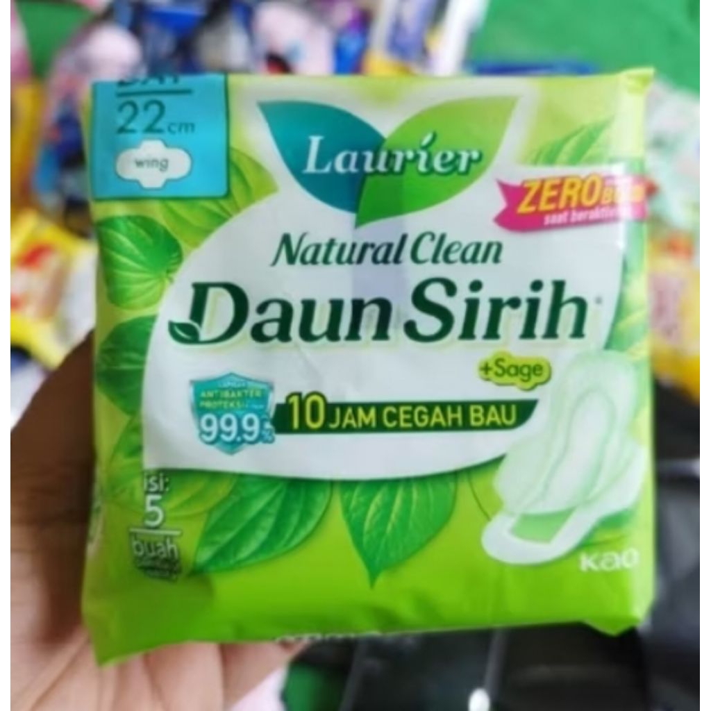Jual pembalut laurier natural clean daun sirih wing sayap isi 5 ...
