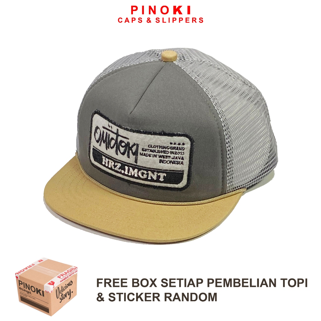 Jual PINOKI Trucker Hat Patch Topi Visor Pendek All Variasi Topi Jaring ...