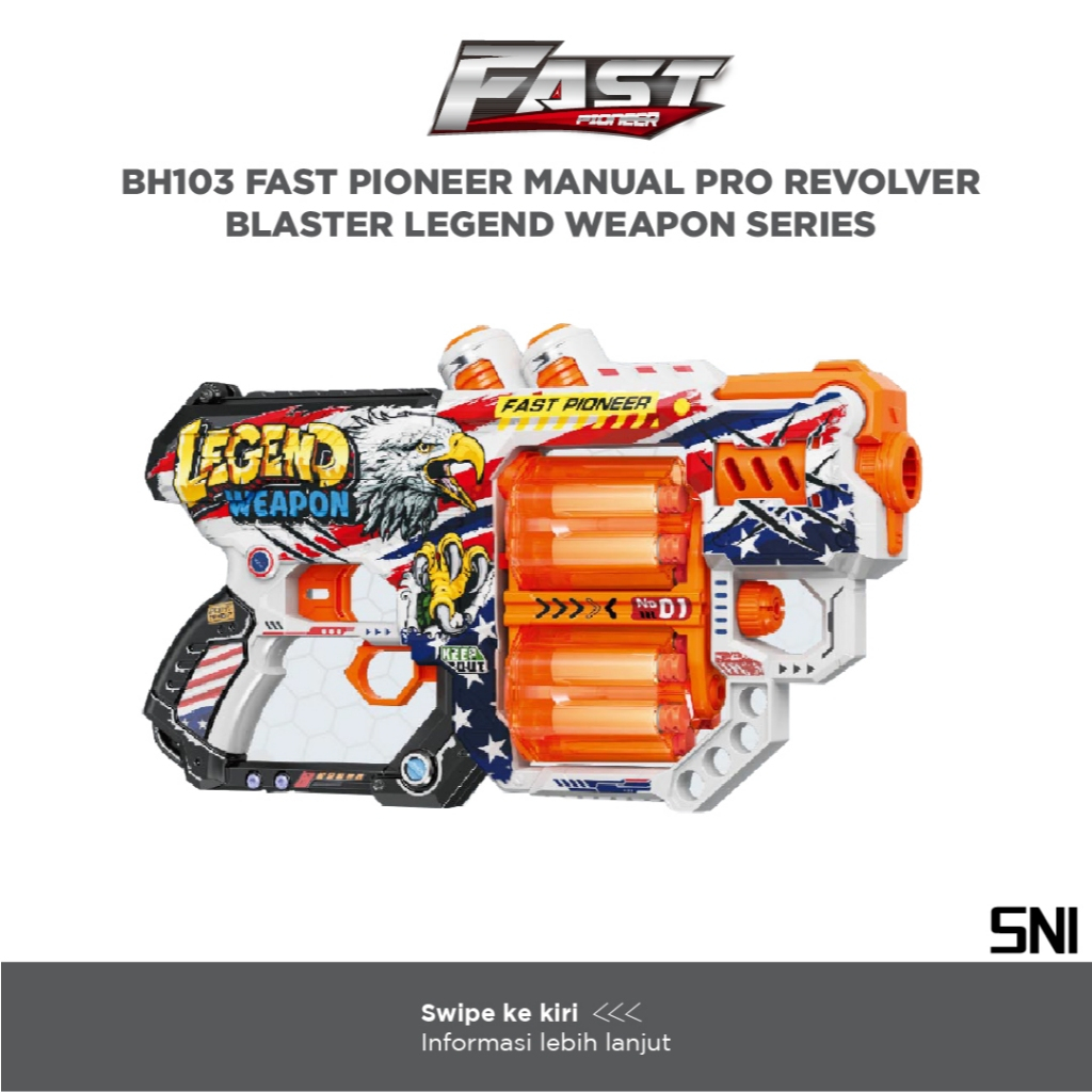 Jual Fast Pioneer - Manual Pro Revolver Blaster Legend Weapon Series ...